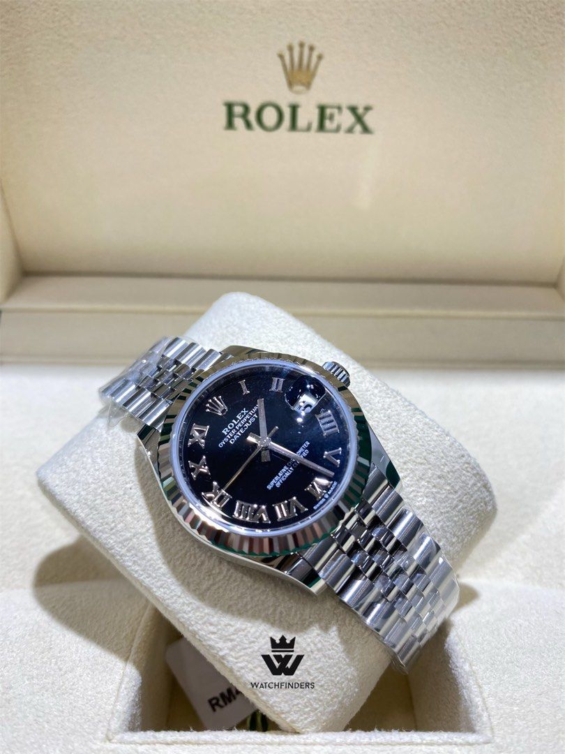 Rolex Datejust 31 Black Roman 278274, Luxury, Watches on Carousell