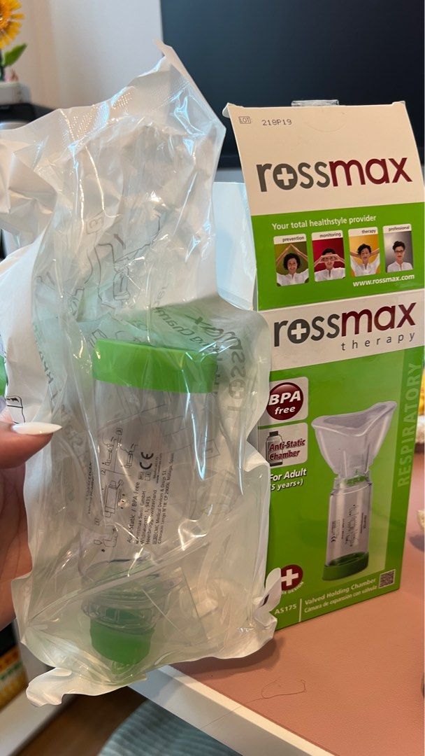 Rossmax Valved Holding Chamber, Health & Nutrition, Medical Supplies ...