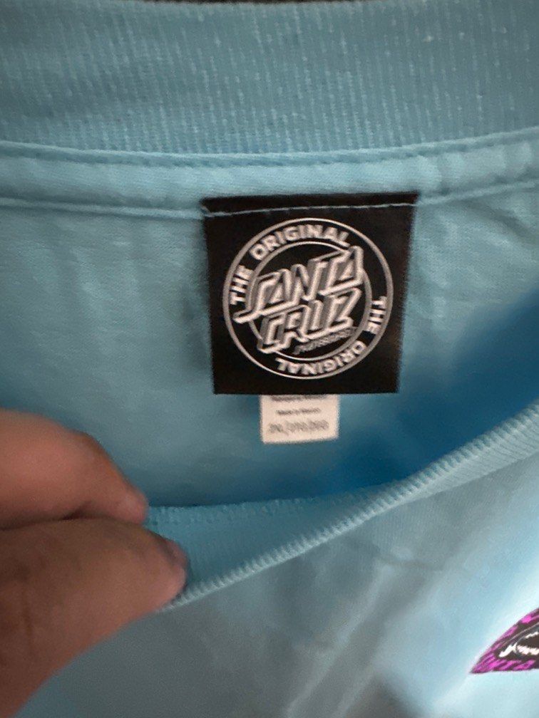 Santa Cruz Blue Shark Tee, Men's Fashion, Tops & Sets, Tshirts & Polo ...