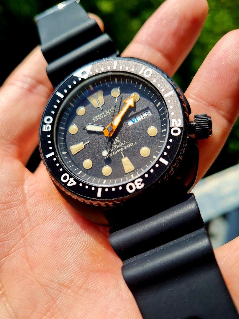 Seiko Limited Edition Black Ninja Turtle SRPC49K1 SRPC49 Tuna Willard ...