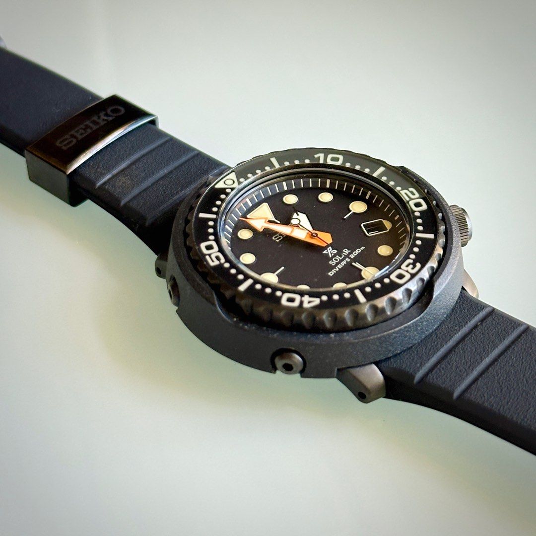 Seiko SNE577P1 LE Black Tuna, Men's Fashion, Watches & Accessories ...