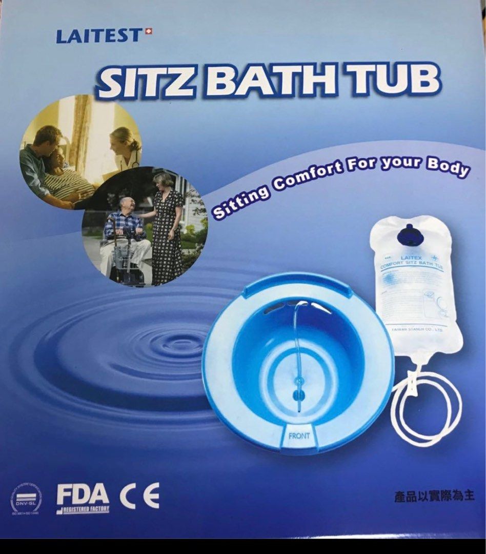 Sitz bath tub for pregnancy hemorrhoids, Health & Nutrition, Medical ...