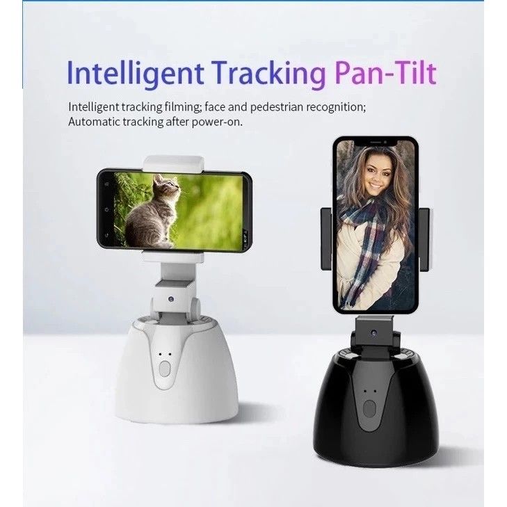 Smart AI 360 Auto Rotation Mobile Phone Holder Face Tracking Tripod ...