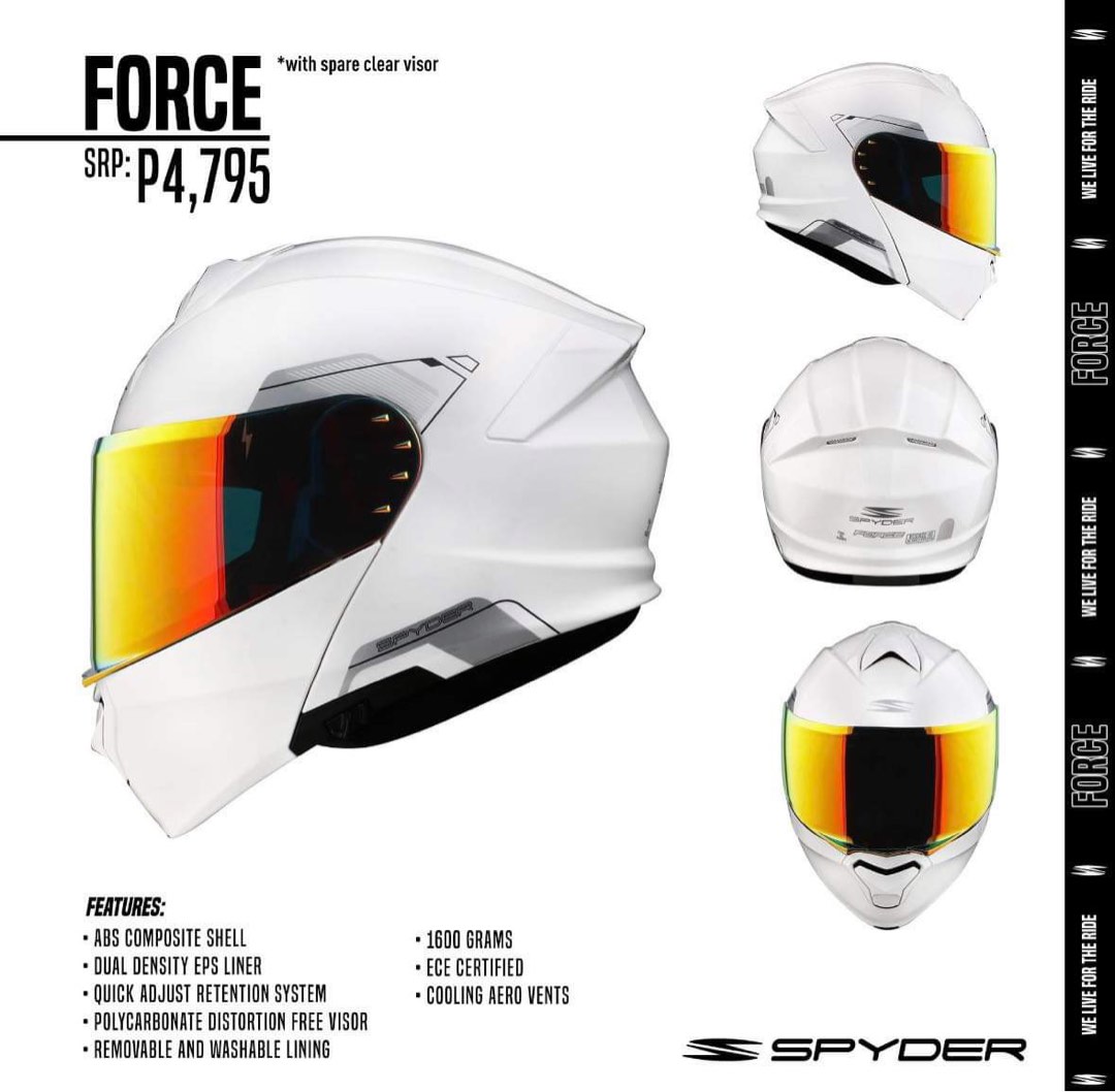 Spyder Force Helmet, Motorbikes, Motorbike Parts & Accessories, Helmets ...