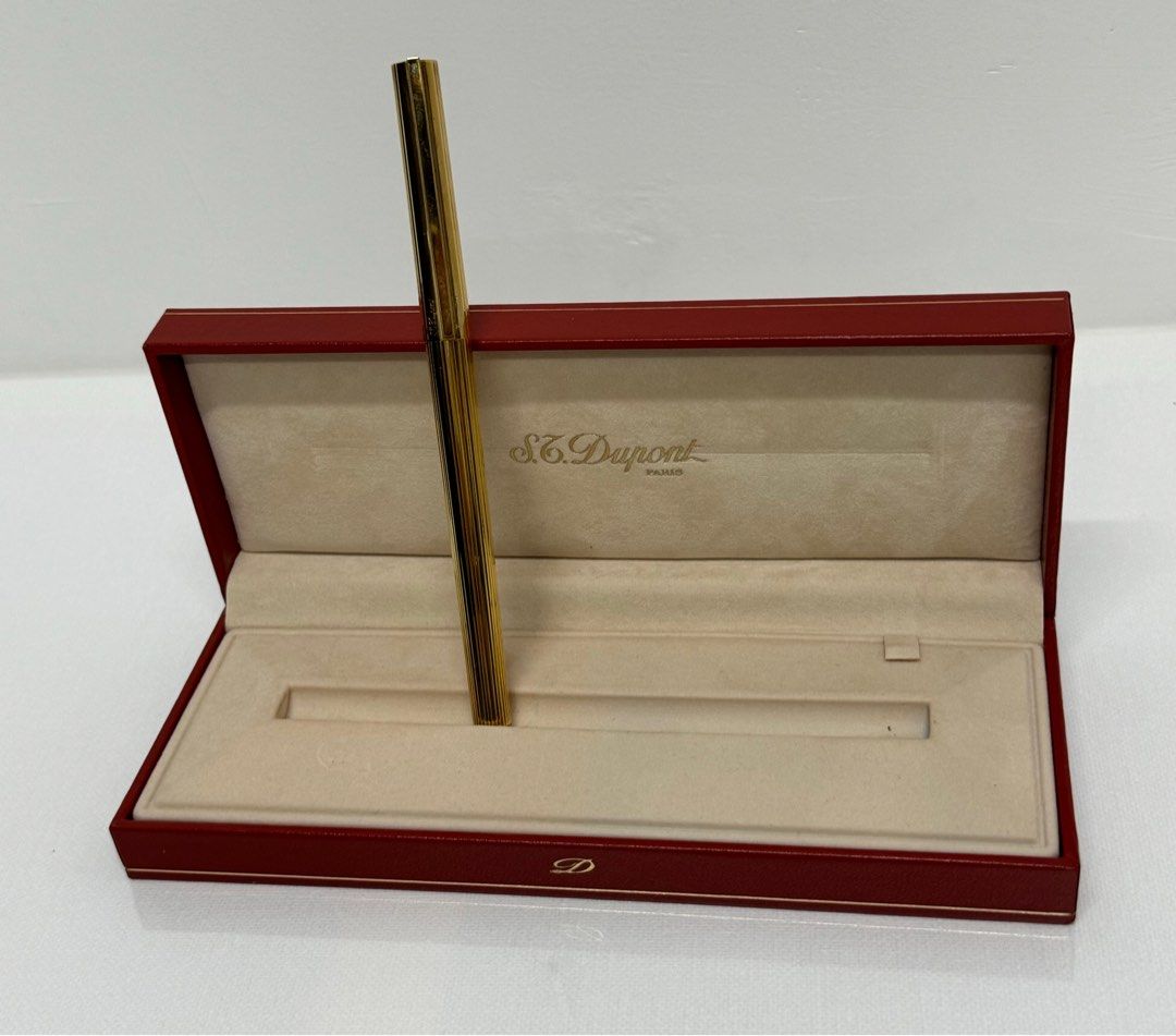 ST DuPont Fountain Pen Gold Brand new unused ink pump collected from ...