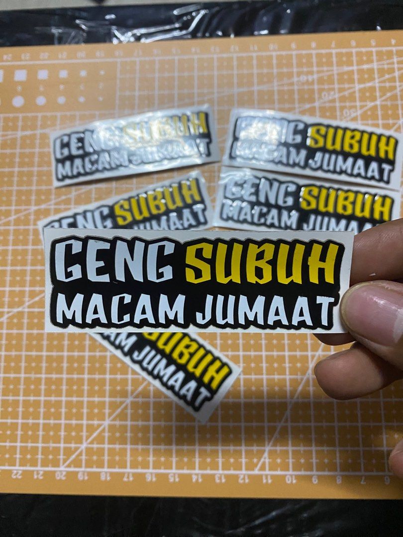 Sticker GENG SUBUH MACAM JUMAAT, Everything Else, Others on Carousell