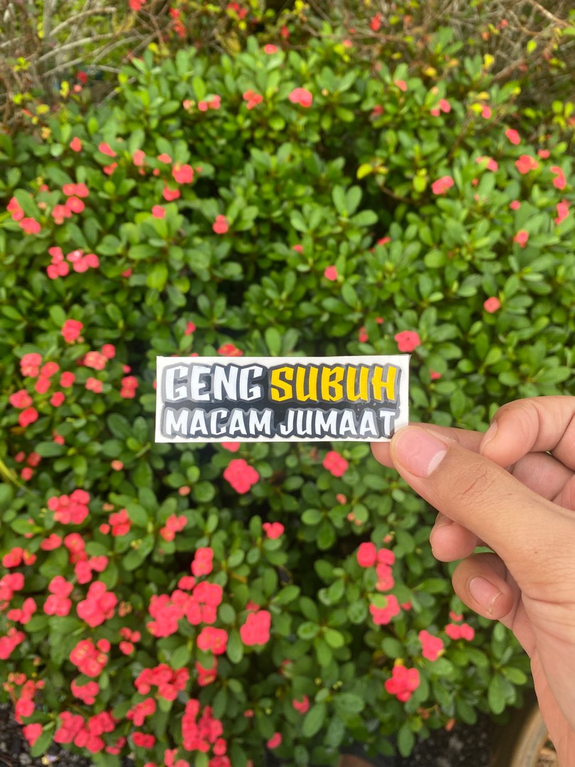 Sticker GENG SUBUH MACAM JUMAAT, Everything Else, Others on Carousell