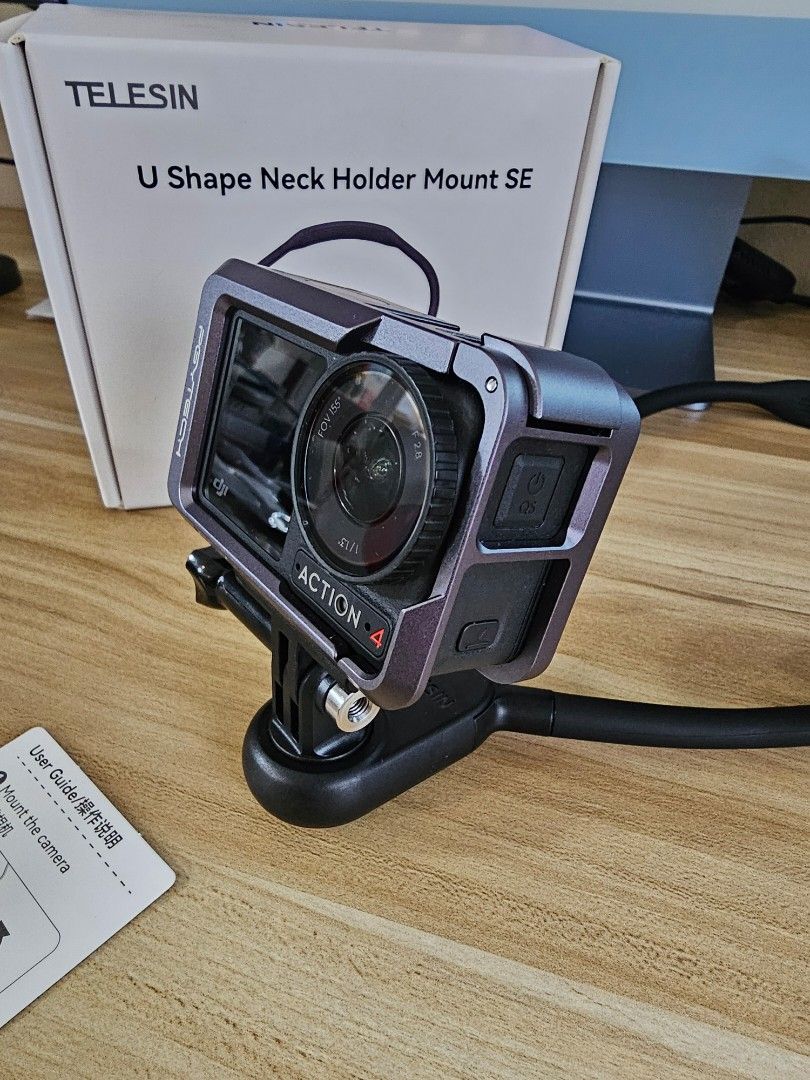 TELESIN Neck Holder Mount SE for DJI Action OSMO / Go Pro Camera ...