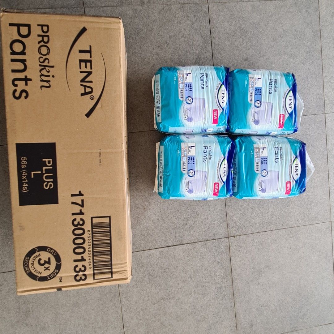 Tena Proskin Pants L size, Health & Nutrition, Assistive & Rehabilatory Aids, Adult Incontinence ...