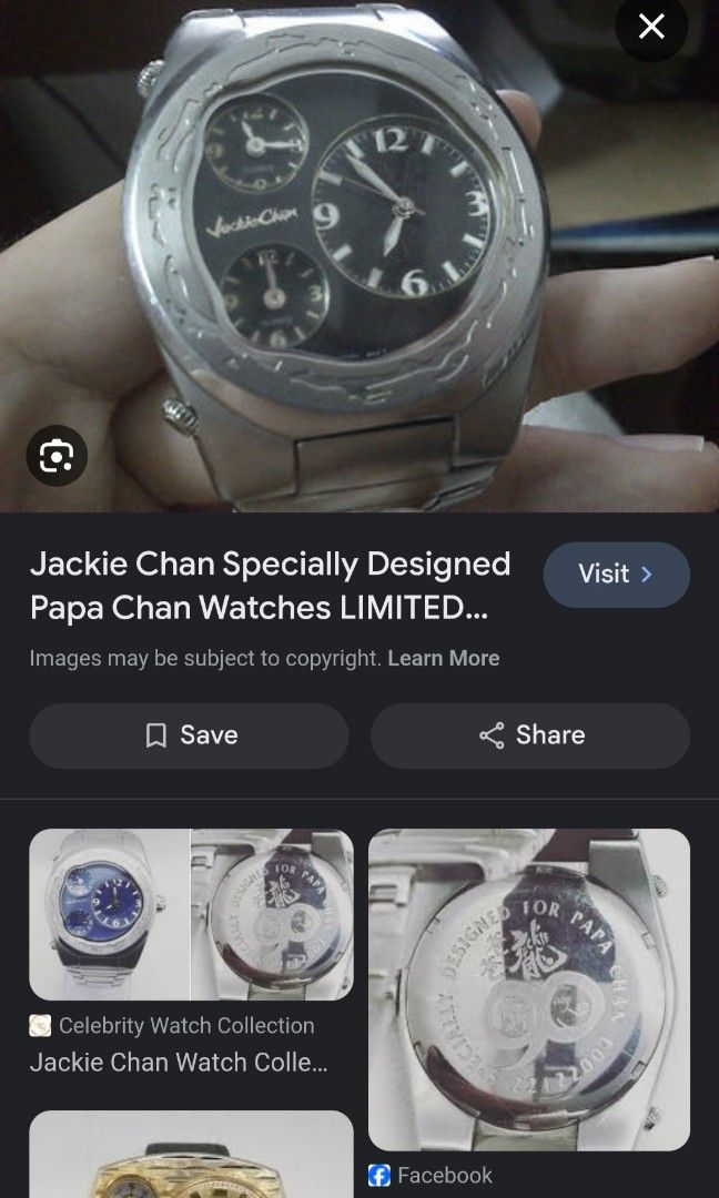 The 'Papa Chan' Watch -Jackie Chan, extremely rare 200 unit worldwide, Luxury, Watches on Carousell