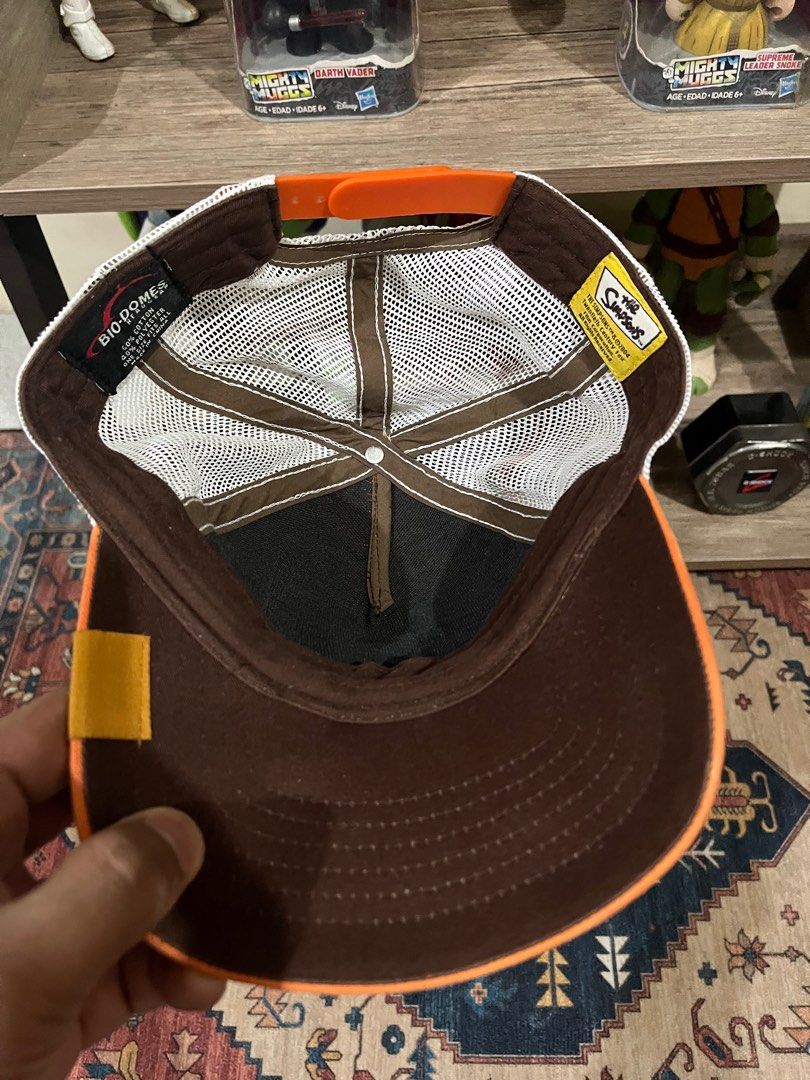 The Simpsons Booger Nights Trucker Cap /Net Cap /Orange and White, Men ...