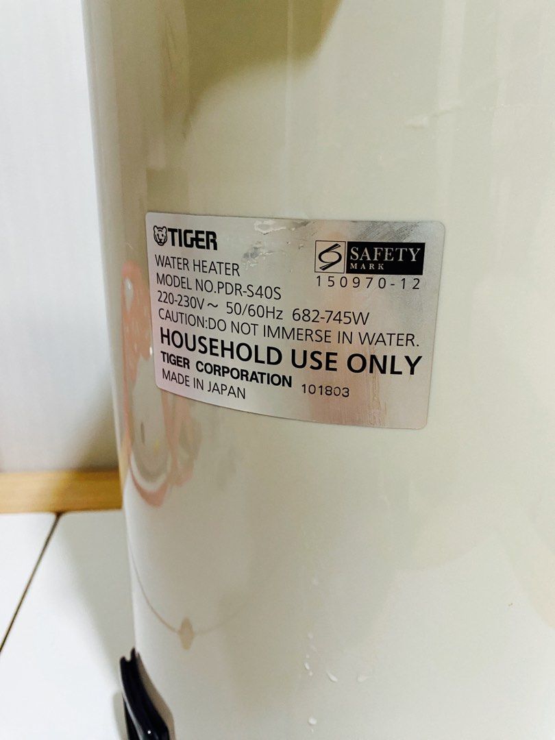 Tiger 4.0L Electric Water Heater, TV & Home Appliances, Kitchen ...