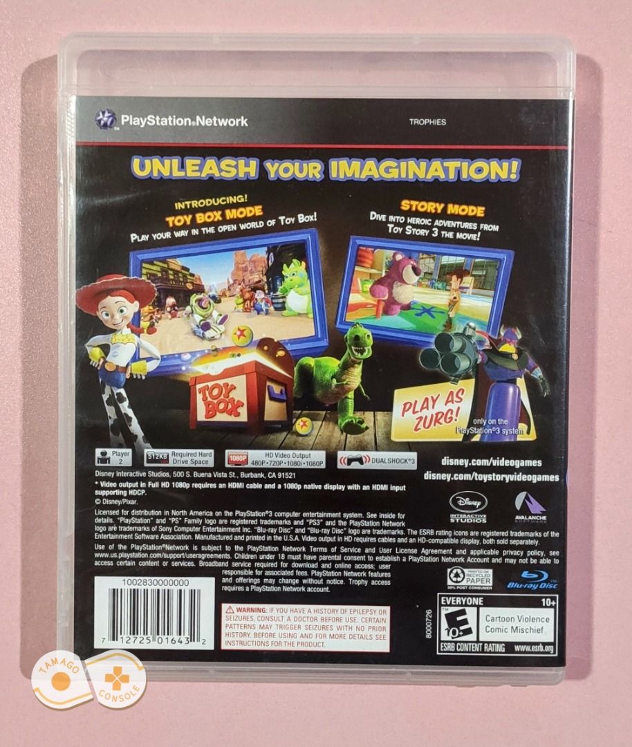 Toy Story 3: The Video Game - [PS3 Game] [ENGLISH Language] [CIB / Complete in Box], Video ...