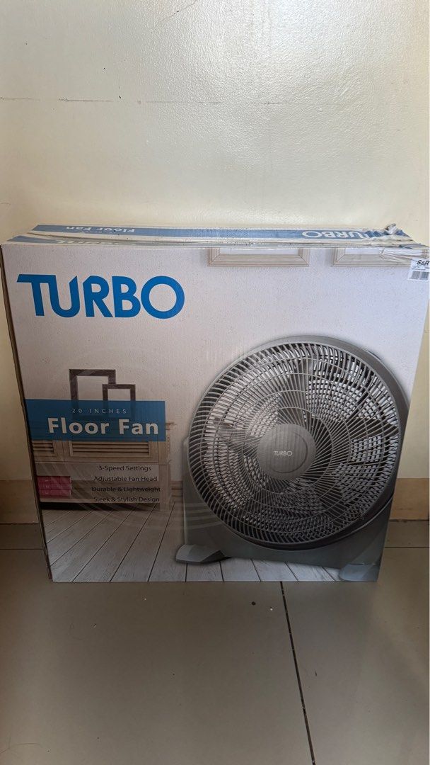 Turbo floor fan, Furniture & Home Living, Lighting & Fans, Fans on ...