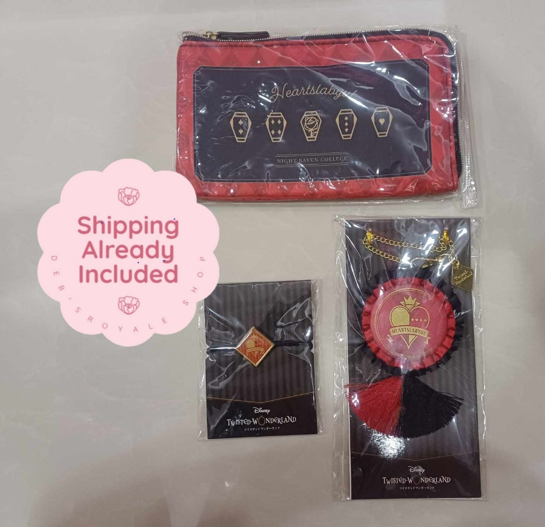 Twisted Wonderland Heartslabyul Tsutaya 3 Piece Set (J&T Express - The ...