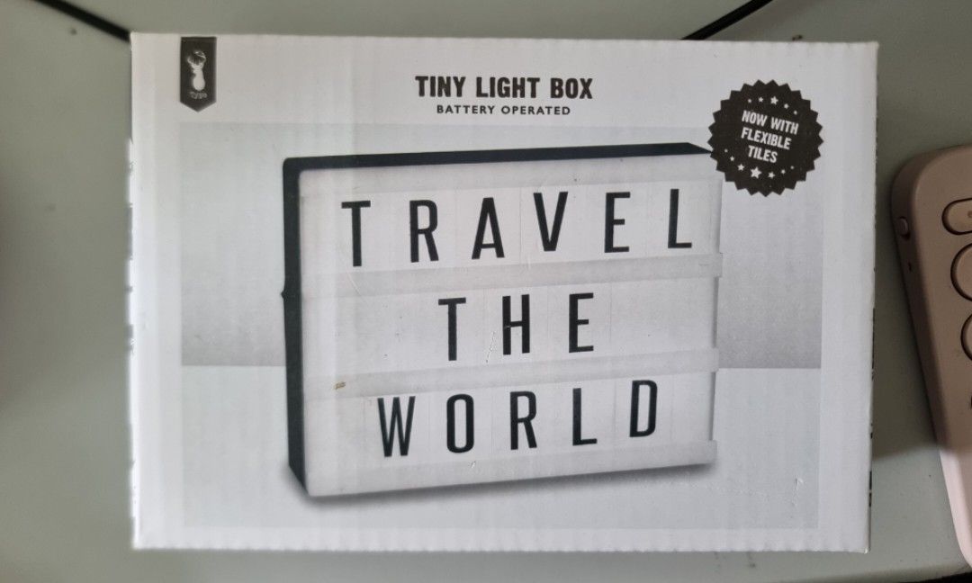 Typo Tiny Light Box, Furniture & Home Living, Lighting & Fans, Lighting ...