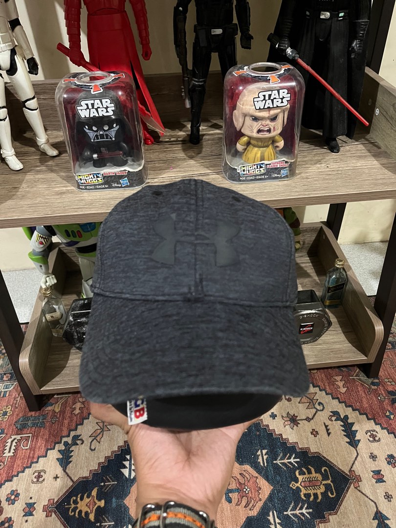 Under Armour Pro Fit Close Cap /Dark Gray, Men's Fashion, Watches ...