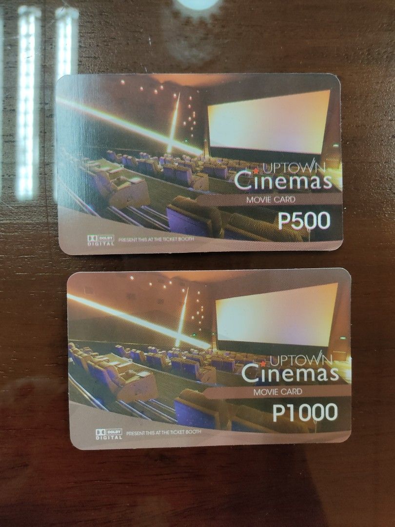 Uptown Cenima Movie Card, Tickets & Vouchers, Event Tickets on Carousell