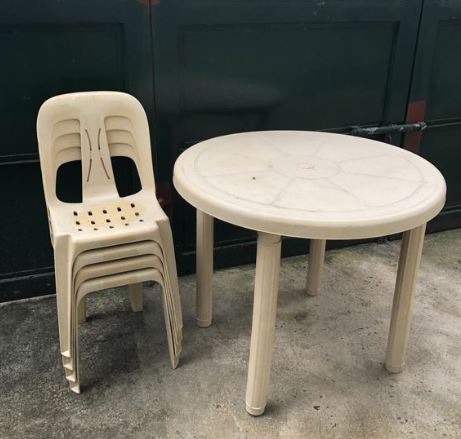 Uratex set table and chairs, Furniture & Home Living, Furniture, Tables ...