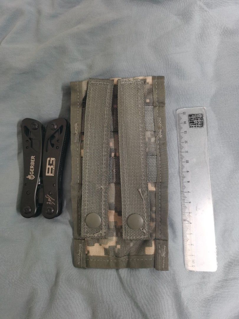 USGI ACU M4 Double Mag Pouch, Used, Lot 9, Men's Fashion, Bags, Belt ...