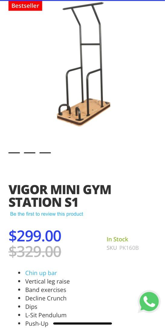 Vigor mini gym station, Sports Equipment, Exercise & Fitness, Cardio ...