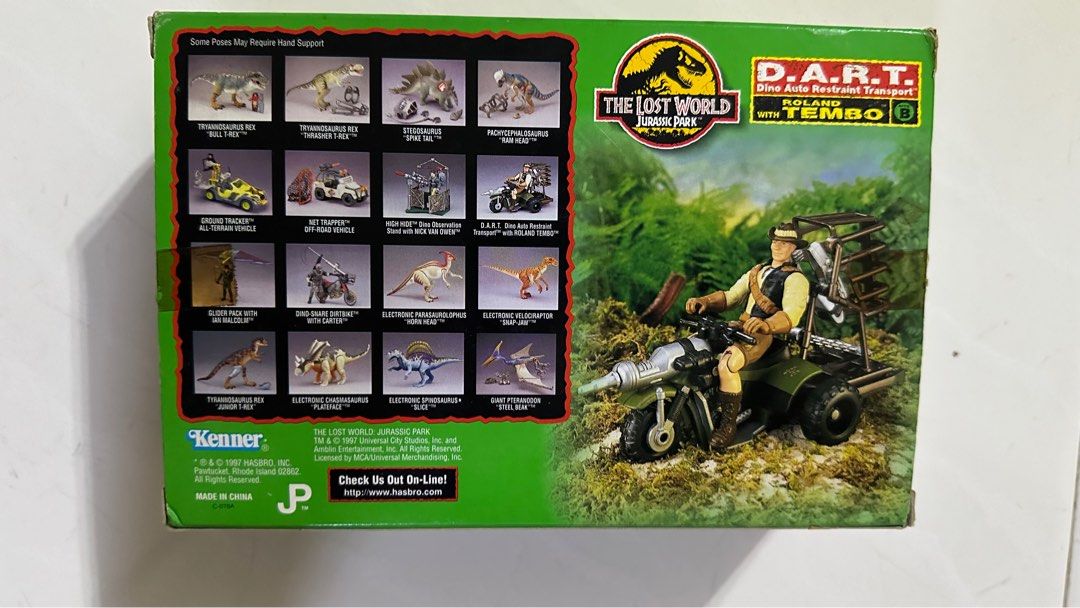 Vintage 1997 Jurassic Park Lost World DART Vehicle with Roland Tembo ...