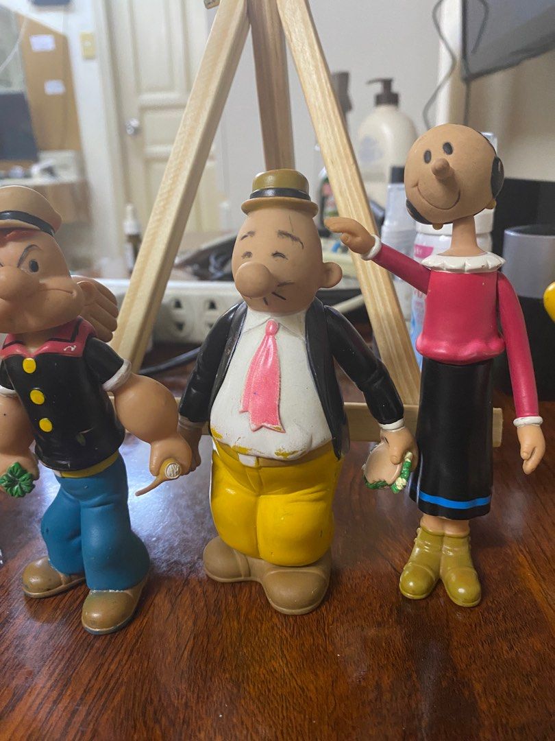 Vintage Popeye Set 1991 Jollibee with Wimpy Olive and Brutus, Hobbies ...