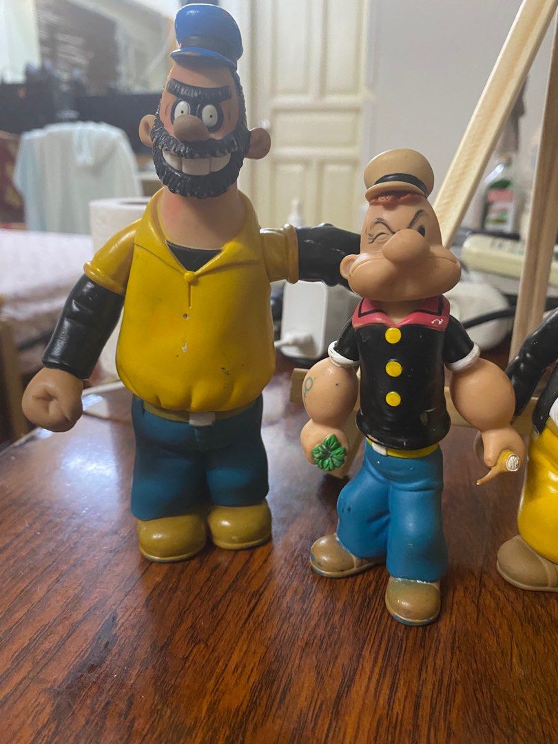 Vintage Popeye Set 1991 Jollibee with Wimpy Olive and Brutus, Hobbies ...