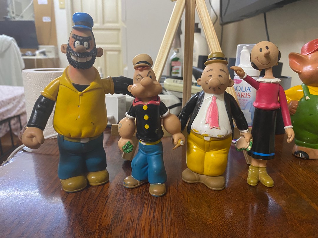Vintage Popeye Set 1991 Jollibee with Wimpy Olive and Brutus, Hobbies ...