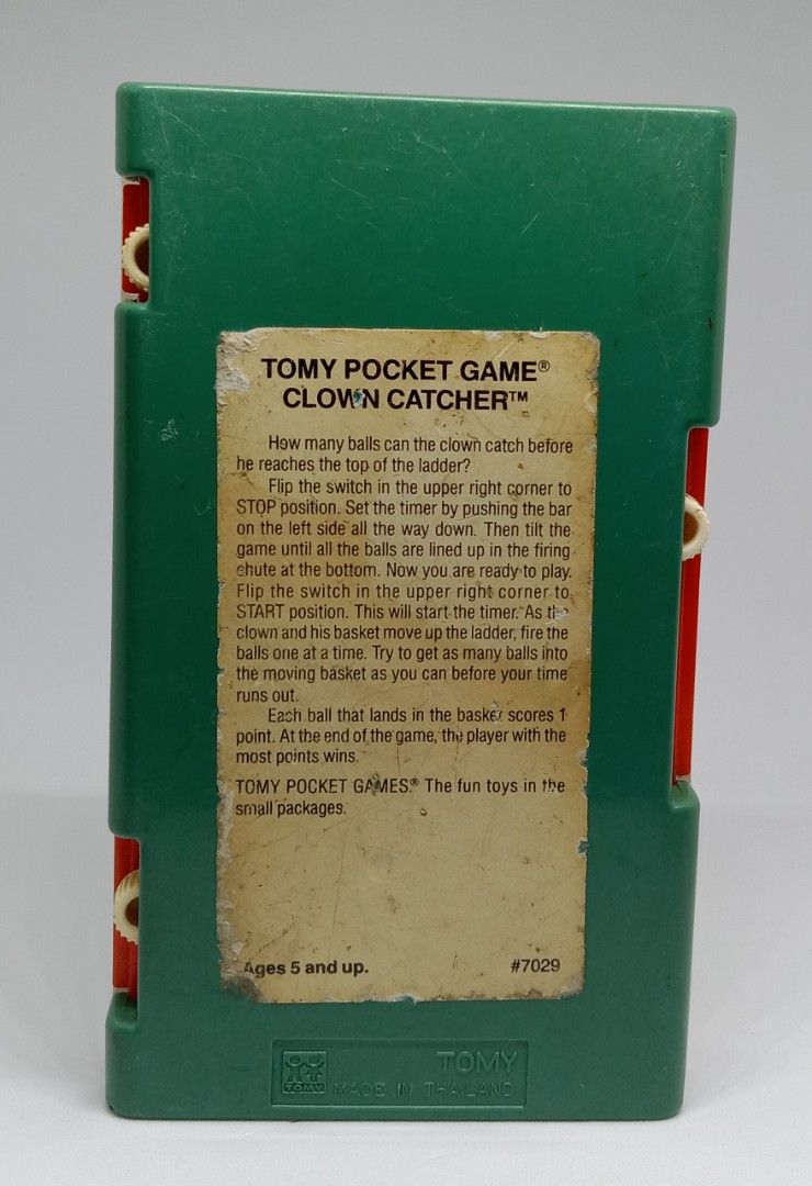 Vintage Tomy Pocket Game Clown Catcher, Hobbies & Toys, Collectibles ...