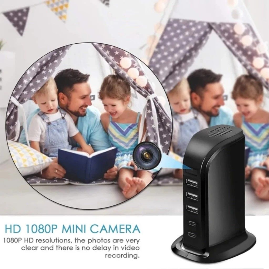 WiFi Camera USB Charger 1080P HD Remote Viewing Surveillance Hidden ...
