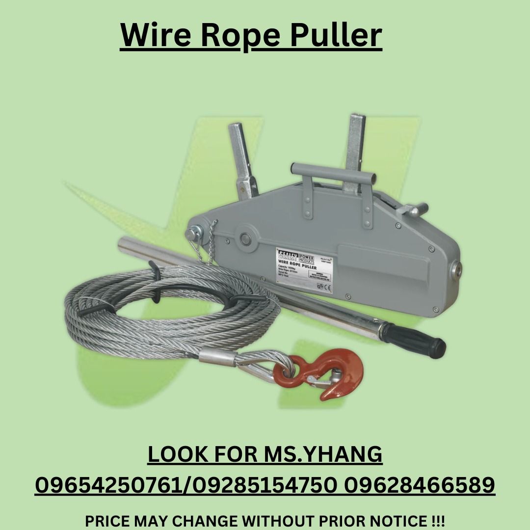Wire rope puller, Commercial & Industrial, Construction & Building ...