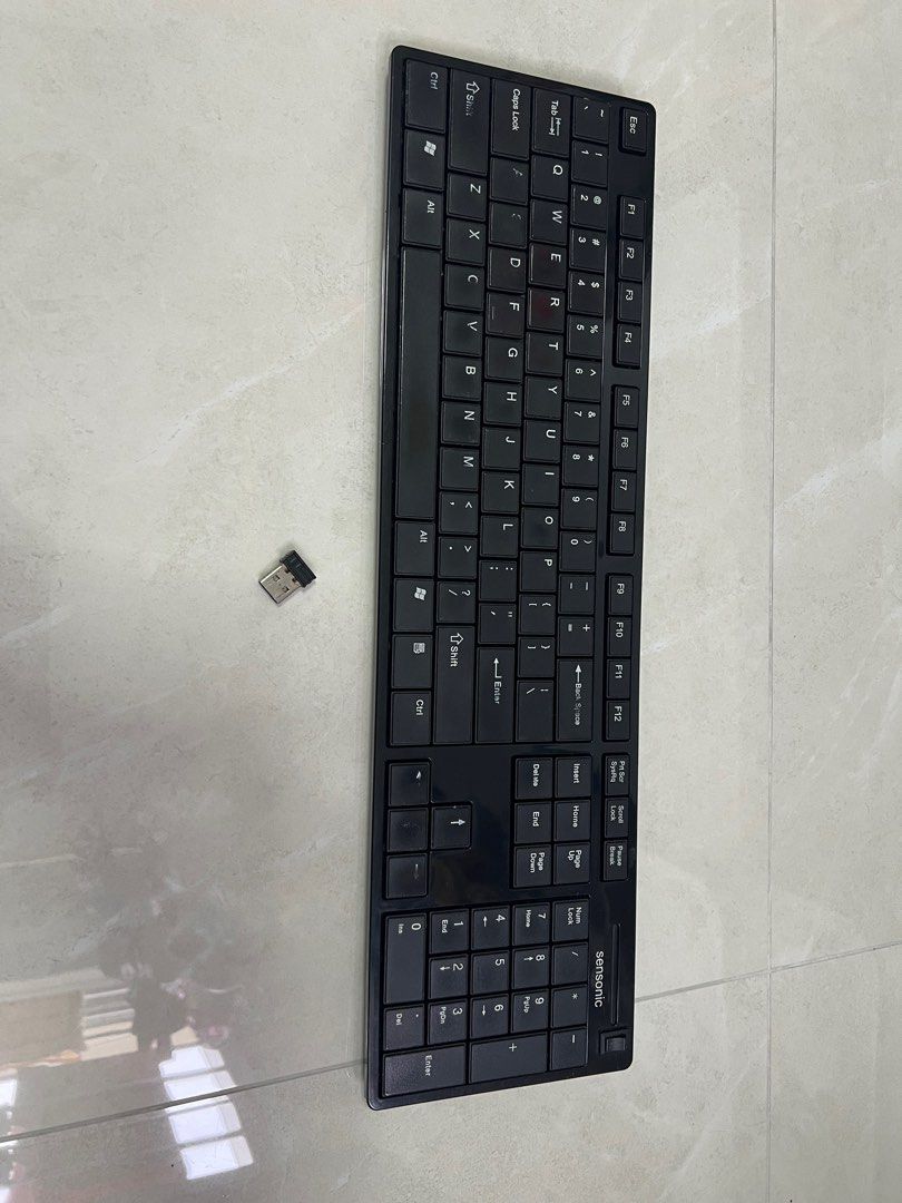 Wireless Keyboard Sensonic Slim Dekstop UX600, Computers & Tech, Parts ...