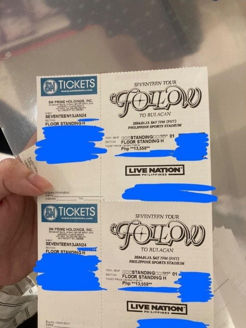 WTS/LFB Seventeen Follow Tour Bulacan Day 1, Tickets & Vouchers, Event Tickets on Carousell