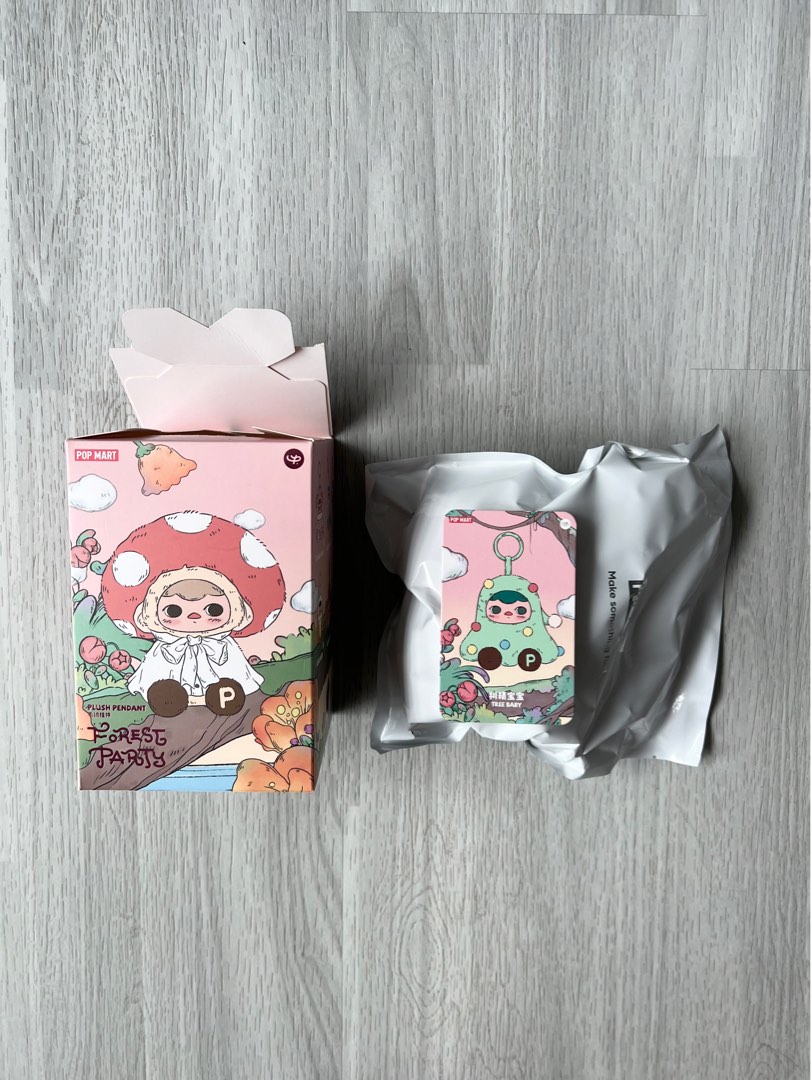 WTT/WTS Popmart Pucky Forest Party Plush Pendant Tree Baby, Hobbies ...