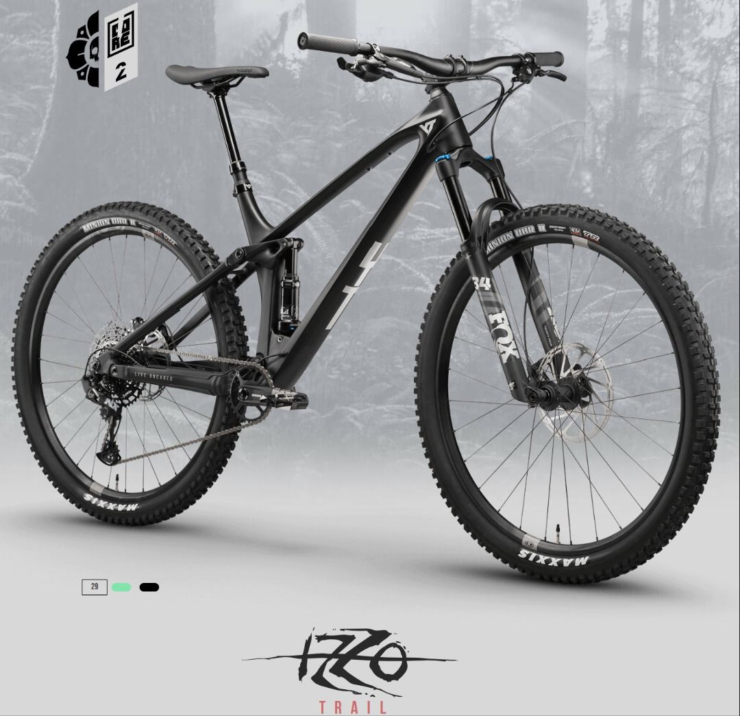 YT IZZO Trail Core 2 [29er Small Size In Black Magic], Sports Equipment ...