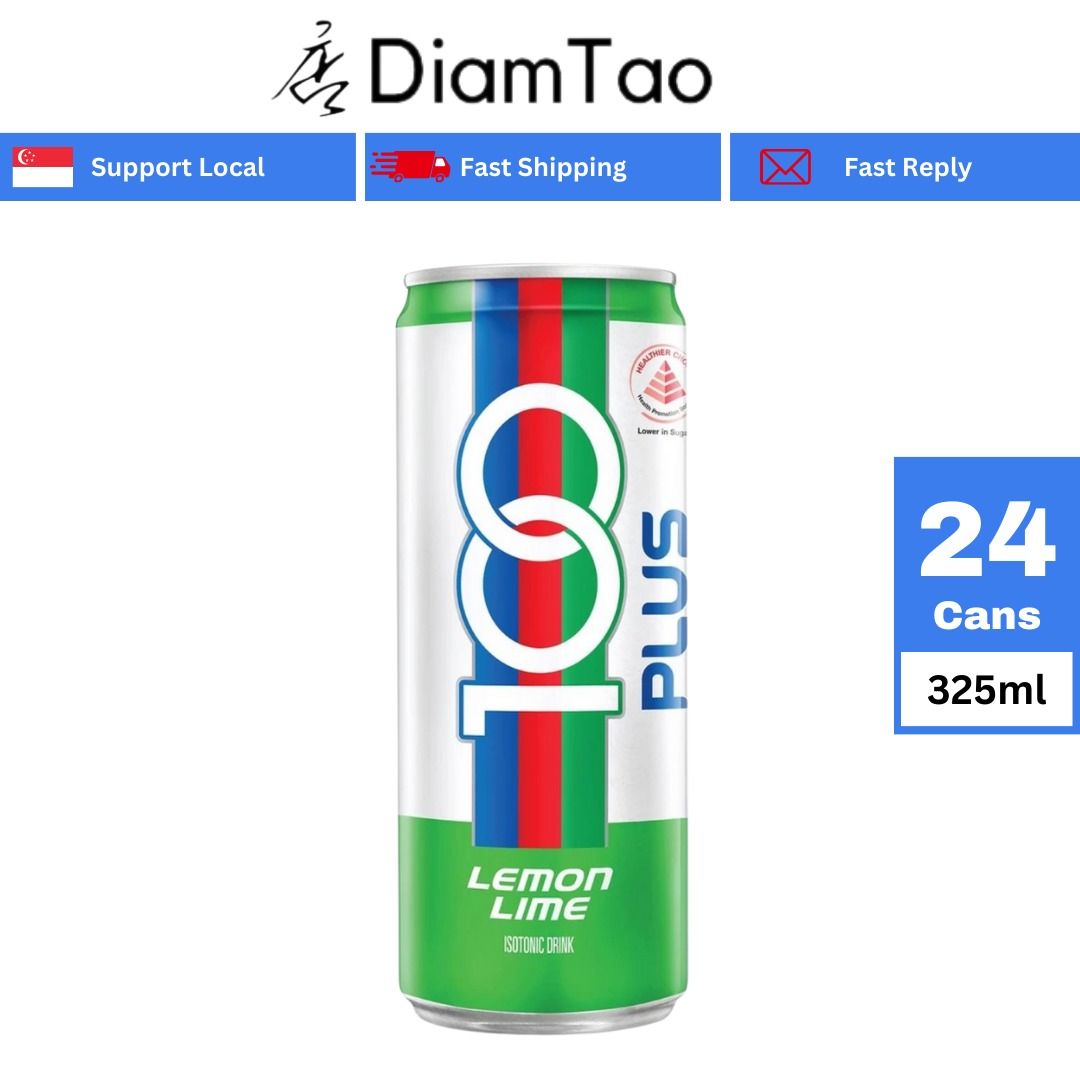 100 Plus Lemon Lime 325ml x 24 Cans, Food & Drinks, Beverages on Carousell