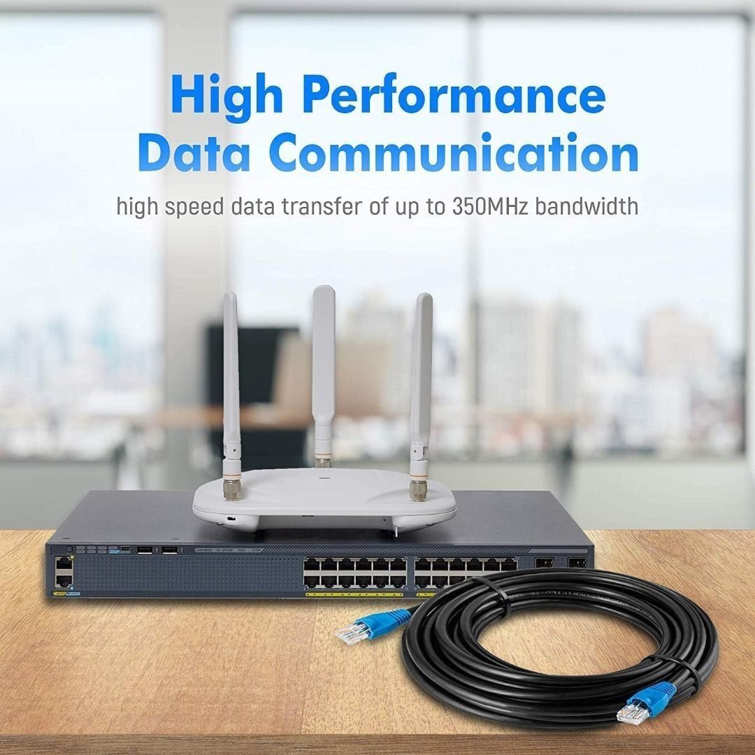 15 Meters CAT5e Outdoor Ethernet Cable With RJ45 Connector Cable Heavy ...