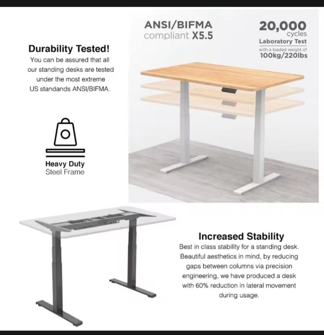 ~$1.5K MODIFIED Officehub Moveable L-Shaped Motorised Adjustable ...