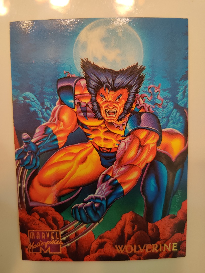 1995 Fleer Marvel Masterpieces Wolverine (Scanlan), Hobbies & Toys ...