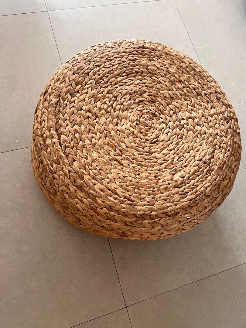 2 Ikea rattan stool- ALSEDA, Furniture & Home Living, Furniture, Chairs ...