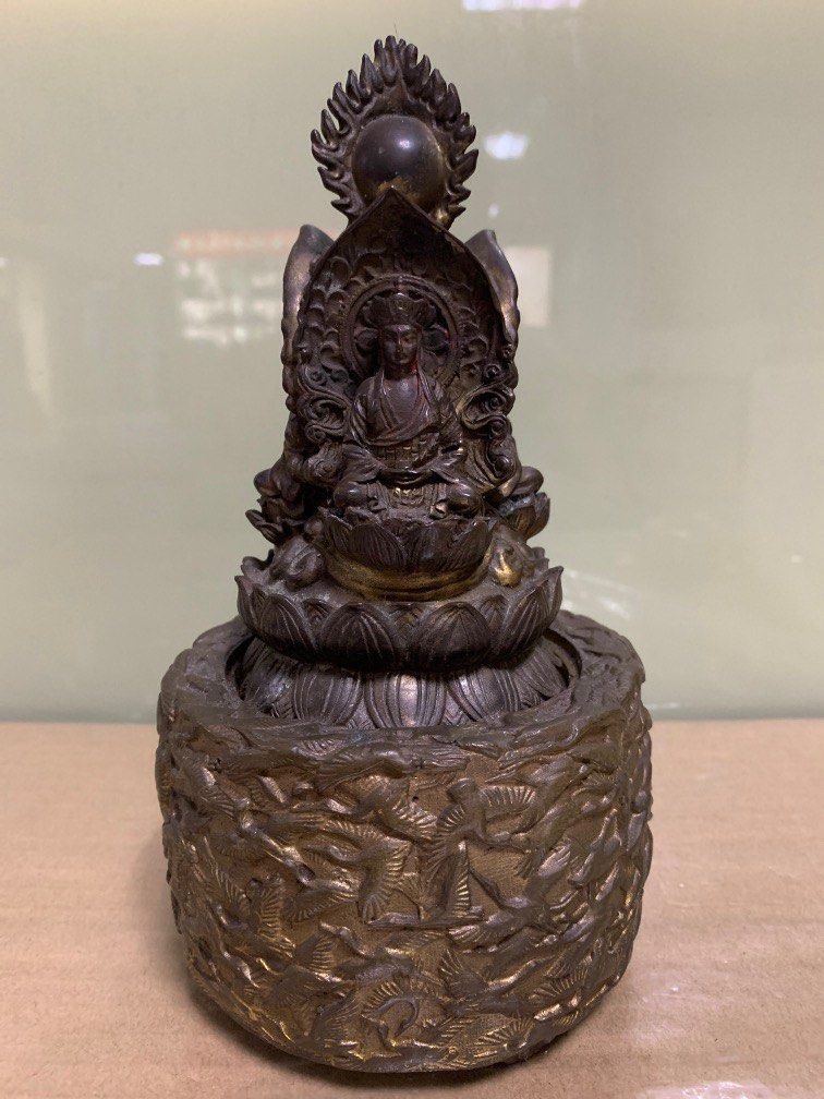 [64 UPLDFK 009] 三面佛陀莲 Three Faced Buddha Statue, Hobbies & Toys ...