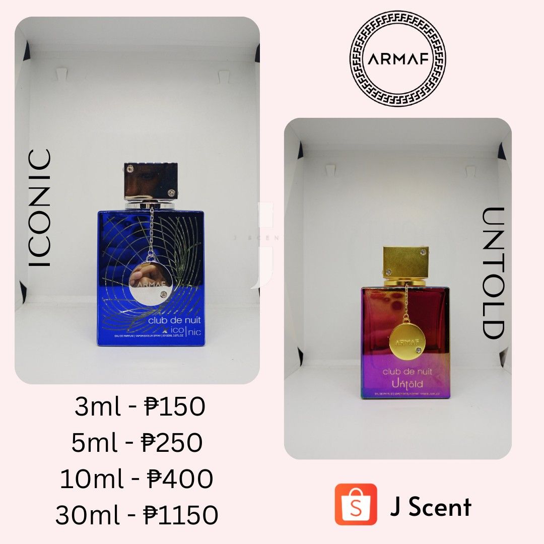 [ DECANT ] Cdn Iconic & Cdn Untold, Beauty & Personal Care, Fragrance ...