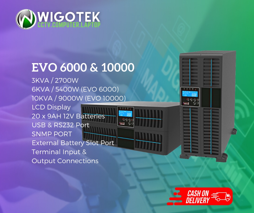 ABLEREX EVO SERIES UPS | TOWER TYPE & RACK TYPE, Computers & Tech ...