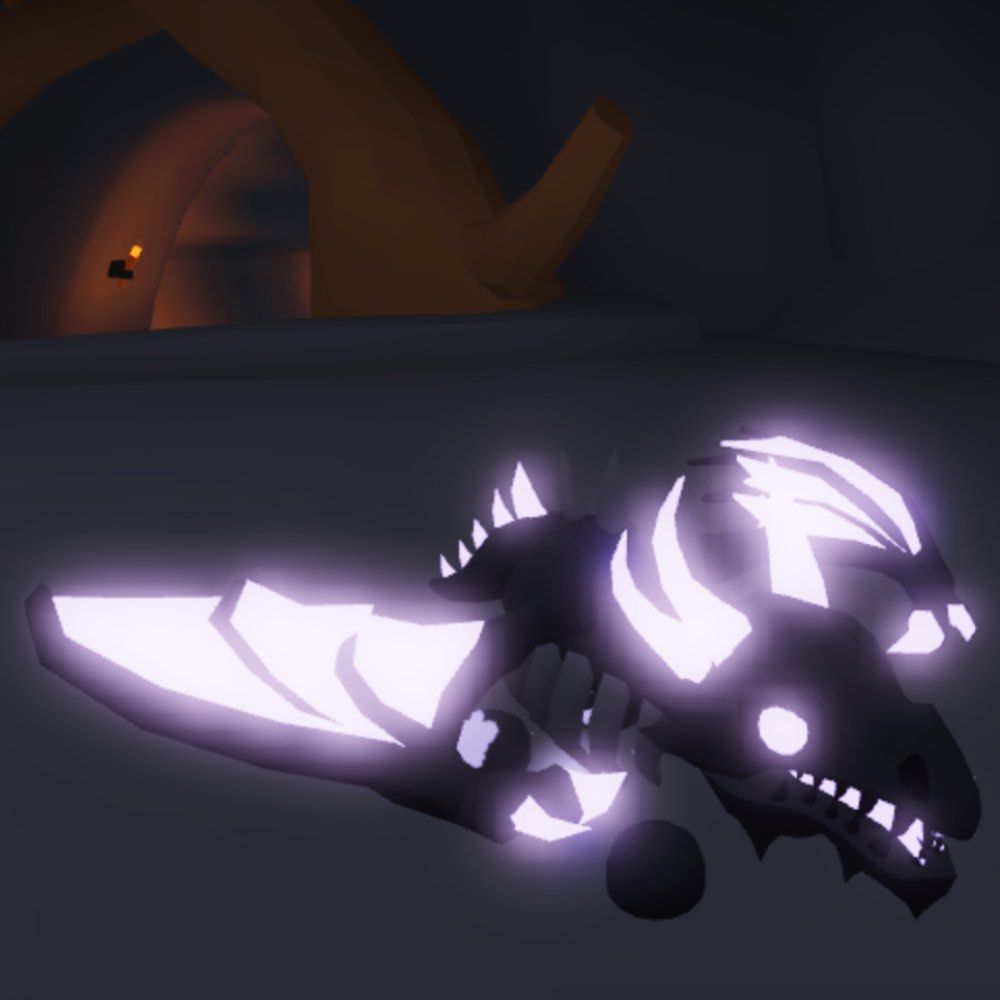 Adopt Me Neon Fly Ride Shadow Dragon, Video Gaming, Gaming Accessories ...