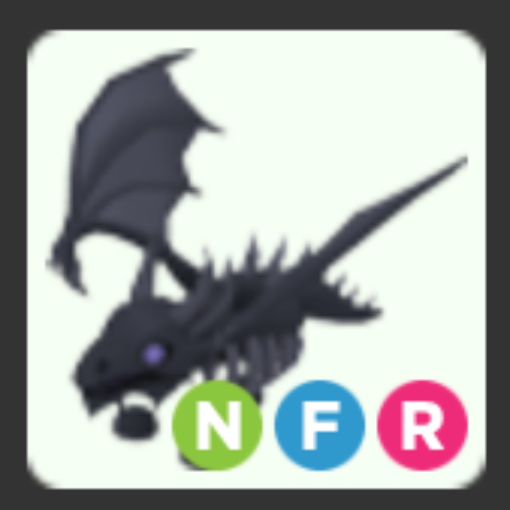 Adopt Me Neon Fly Ride Shadow Dragon, Video Gaming, Gaming Accessories ...