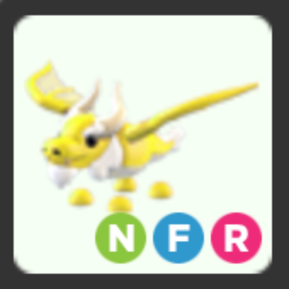 Adopt Me Neon FR Ancient Dragon Legendary, Video Gaming, Gaming ...