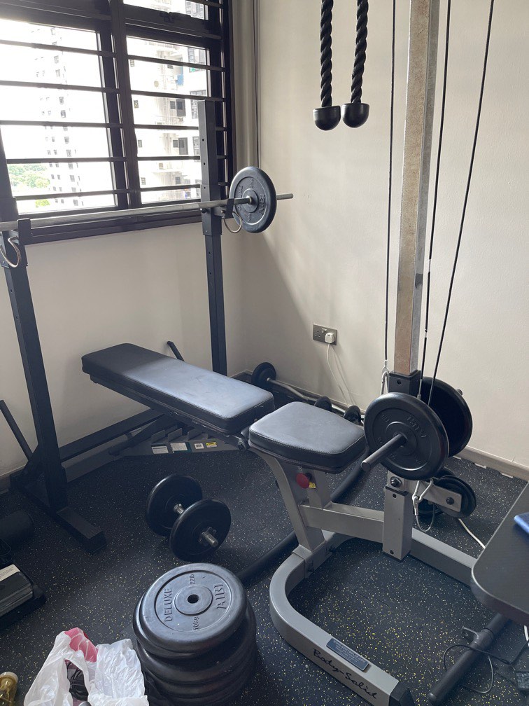 AIBI Gym Set, Sports Equipment, Exercise & Fitness, Weights & Dumbbells ...