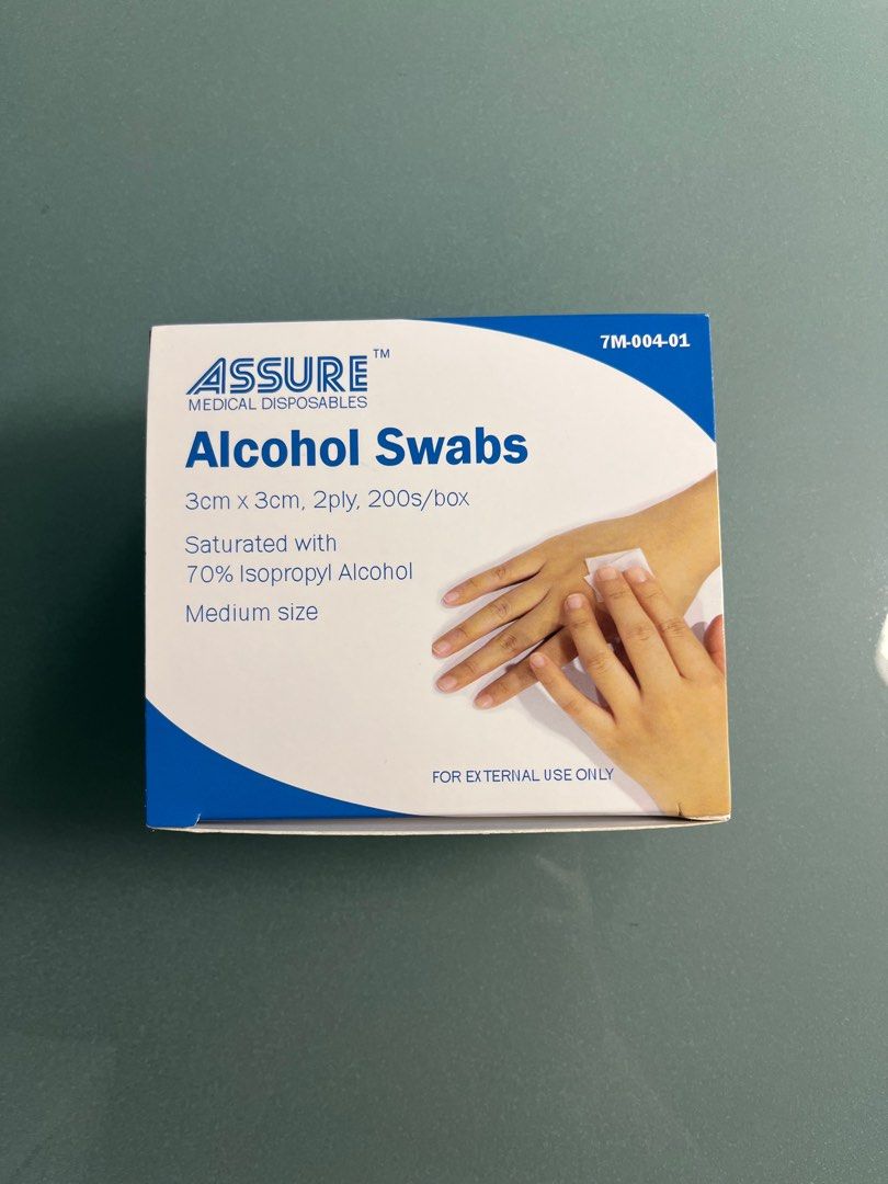 Alcohol swabs/wipes, Health & Nutrition, Medical Supplies & Tools on ...