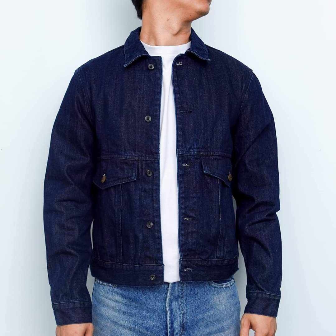 All Saints A2 Aviator Bomber Selvedge Denim Jacket McCoy's Iron Heart ...